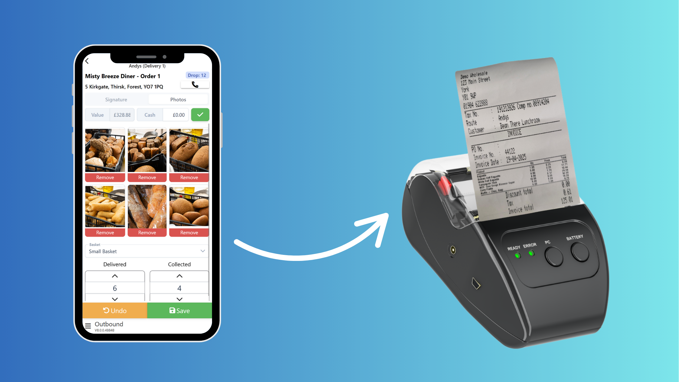 Mobile invoice printing with Cybake makes deliveries and payments ...
